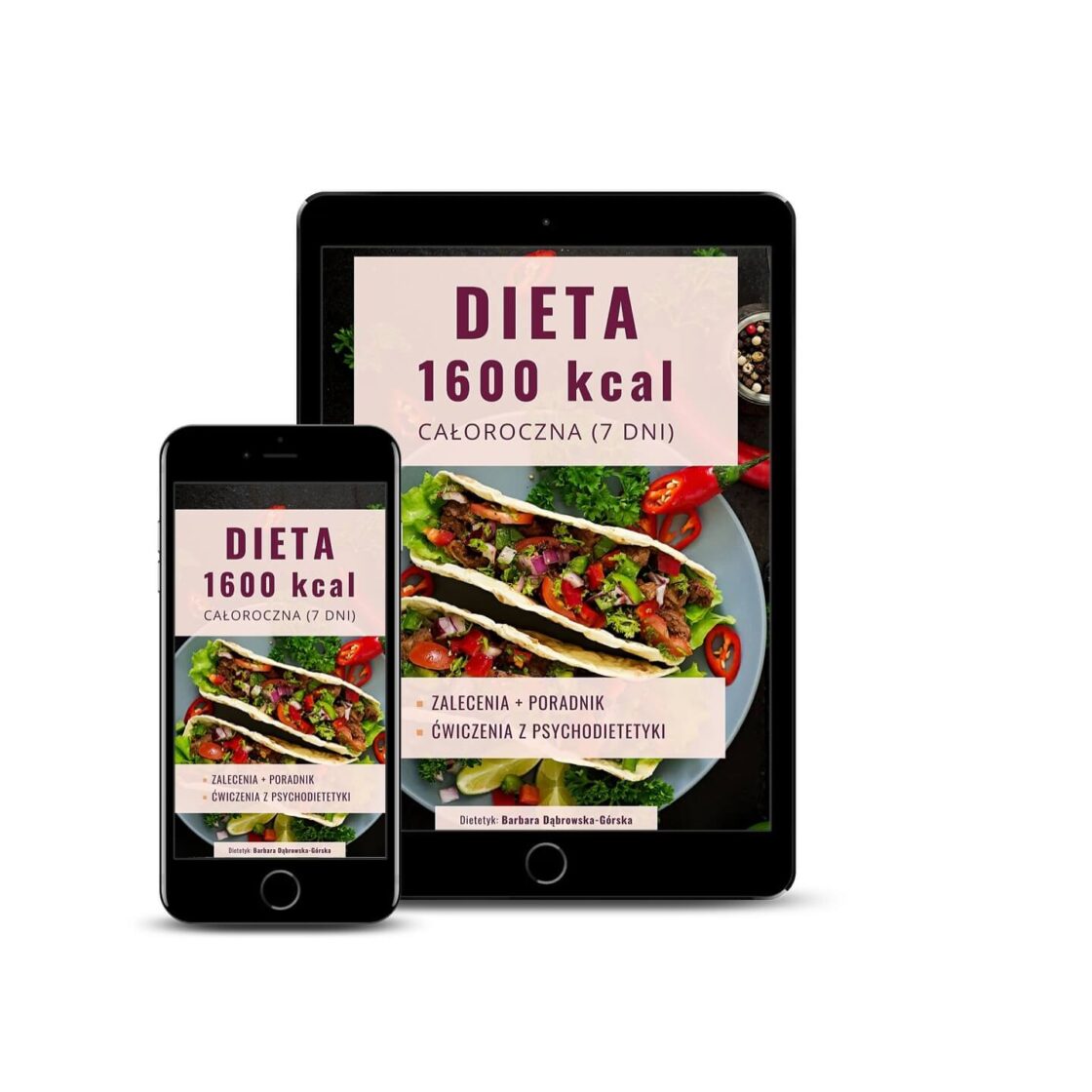 Dieta 1600 kcal - jadłospis na cały tydzień w PDF